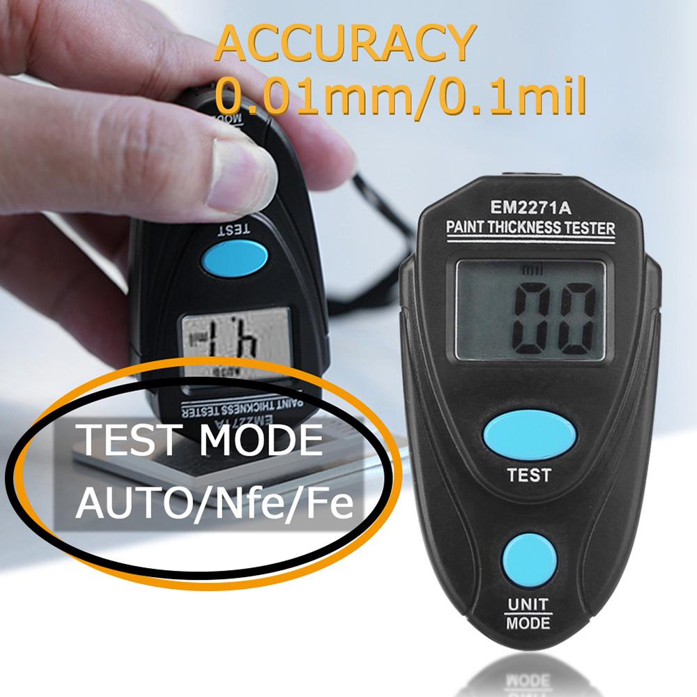 Coating Thickness Gauge LCD Digital Painting Thickness Tester Meter ...