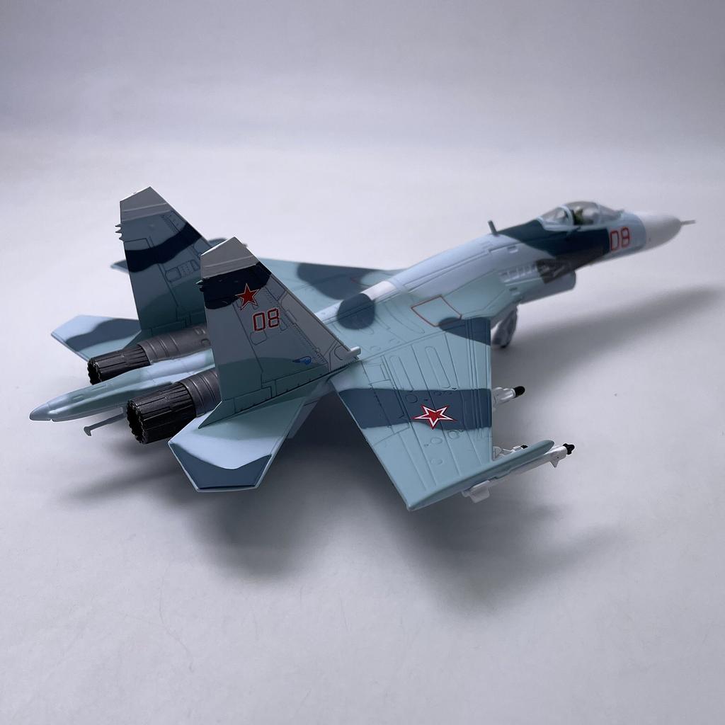 Buy 1:100 Sukhoi Su27 Military Diecast Fighter Aircraft Model Toy ...