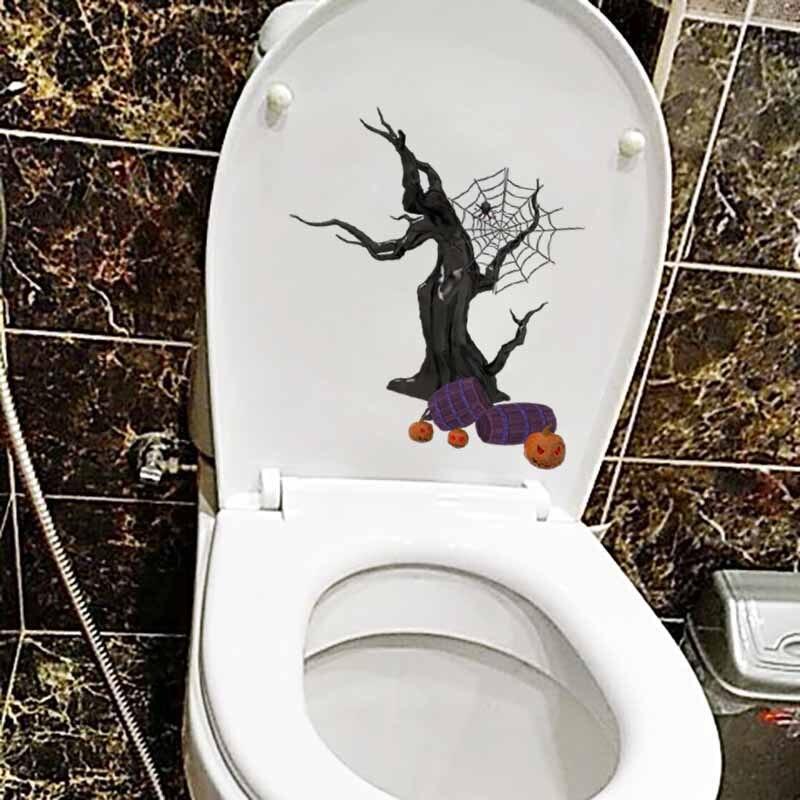 19.6X23CM Creative Bedroom Home Decor Wall Sticker Toilet Decal Cartoon ...