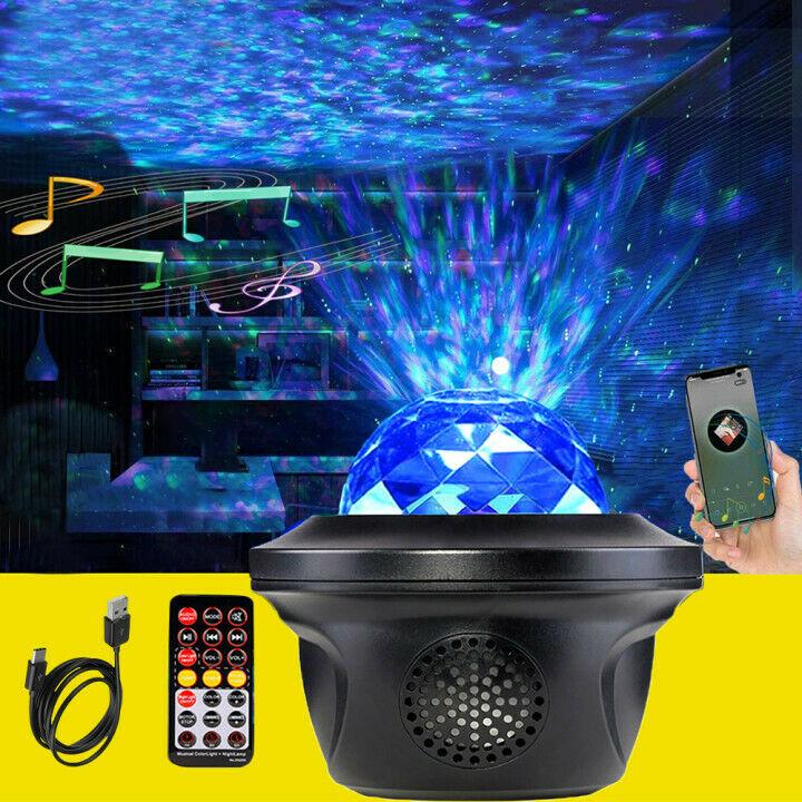 Buy USB Galaxy Star Night Lamp LED Starry Sky Projector Light + Ocean ...