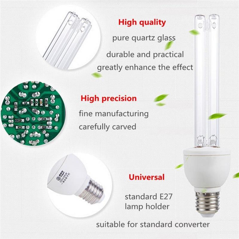 Buy E27 UVC Ultraviolet Germicidal Disinfection Sterilization Light ...
