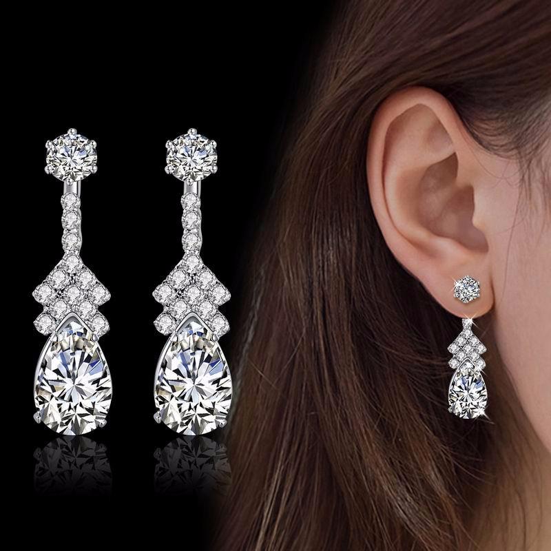 Buy 2styles Charm Wedding Party Women's Fruit Shap Cubic Zircon Ear ...