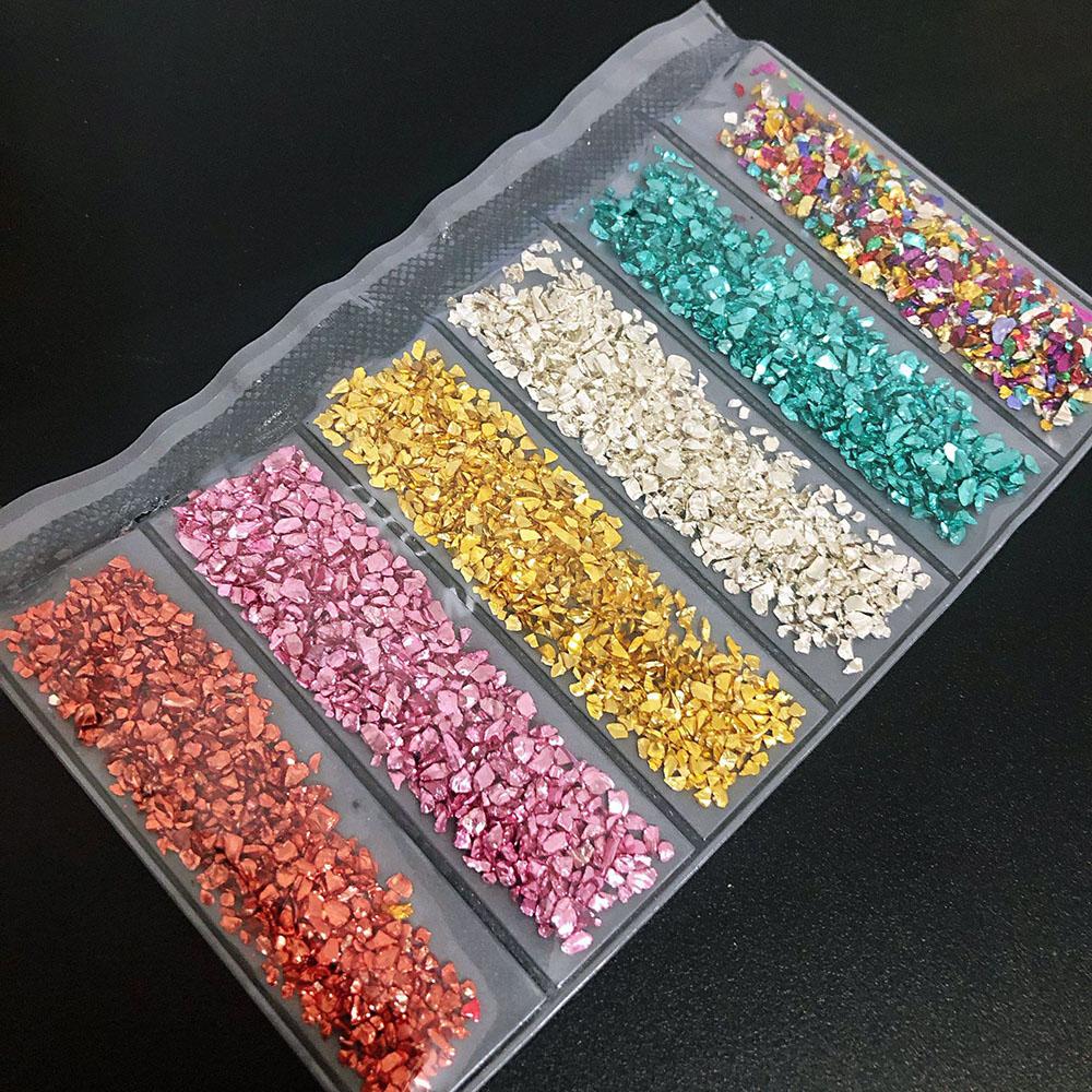 Resin Filler Broken Glass Stones Set Kit Uv Epoxy Resin Filler Crafts ...