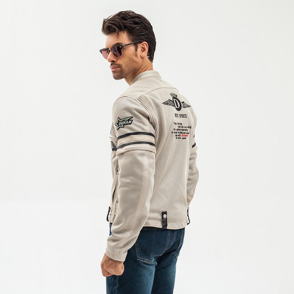 Buy DUHAN Motorcycle Jacket Men Breathable Mesh Racing Protective Gear ...