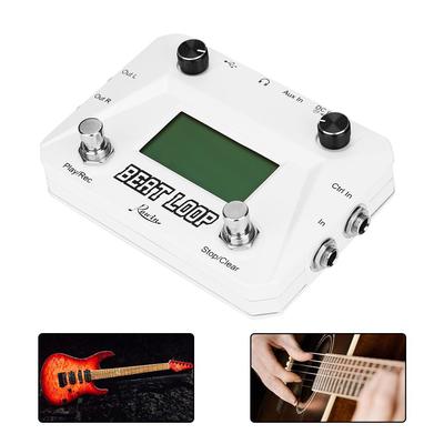 Rowin LBL-01 Beat Loop Guitar Looper with Drum Pedal for Musical ...