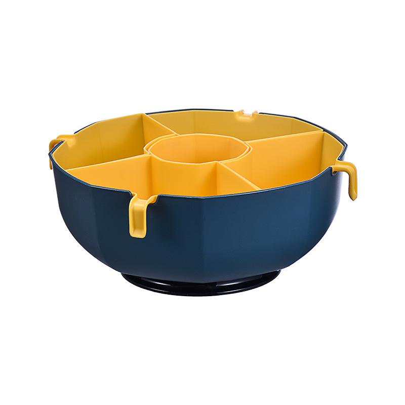 Buy New Rotating Hot Pot Dish Multifunctional Multi-Grid Basket ...