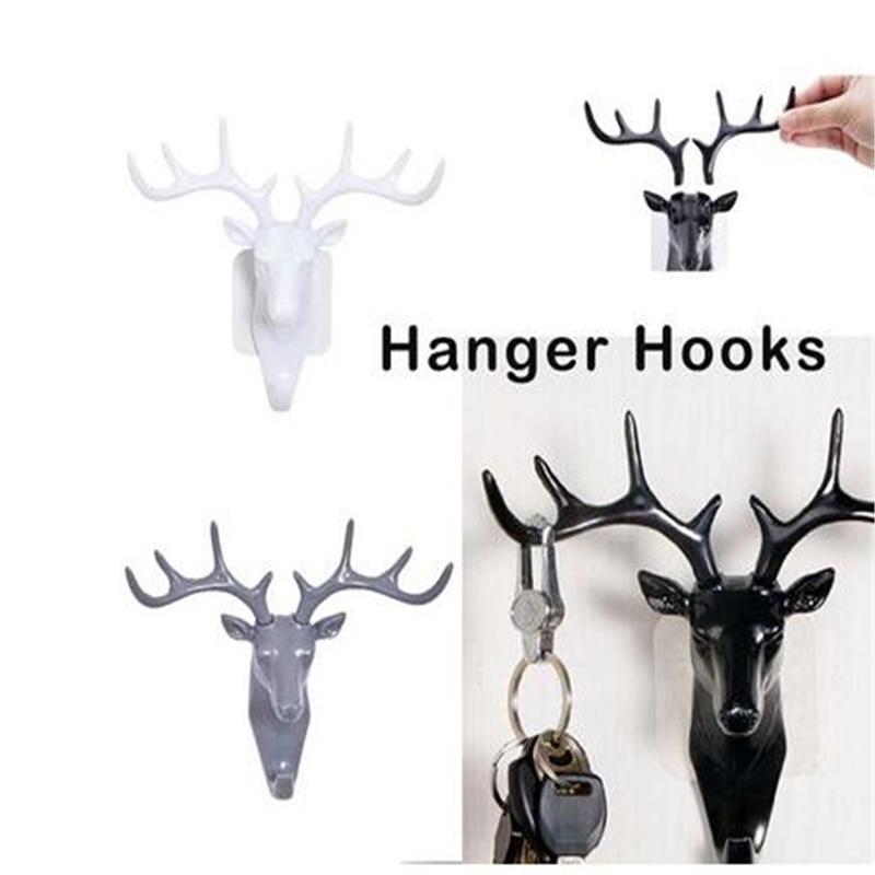 Buy Antlers Wall Decorated Hooks Creative Personalized Deer Head Wall ...