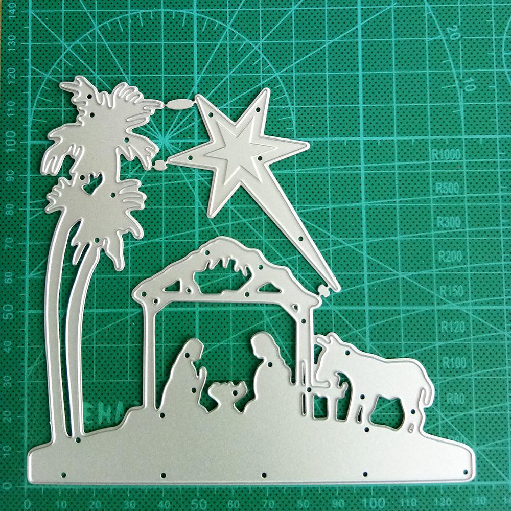Buy Craft Dies Metal Cutting Dies Cut Die Jesus Nativity Scene ...