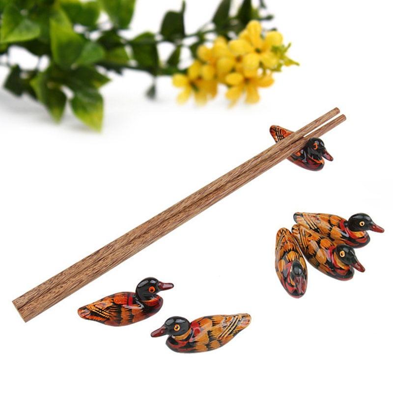 Buy 1 Pcs New Creative Cute Duck Chopstick Stand Rest Rack Spoon Fork ...