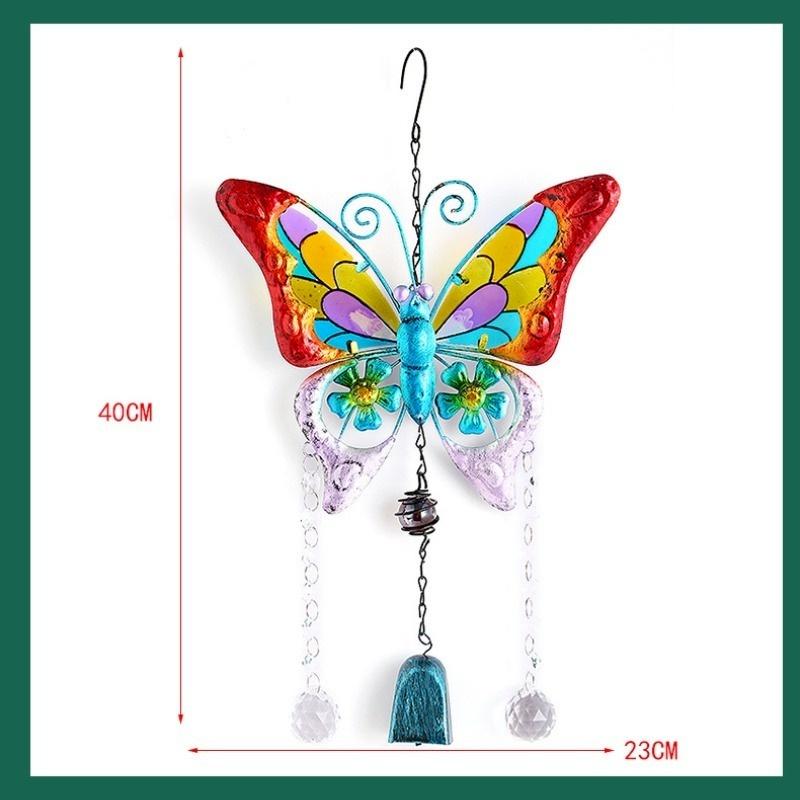 Satın alın New Bow Wind Chimes Ornaments Home Pastoral Color Printing ...