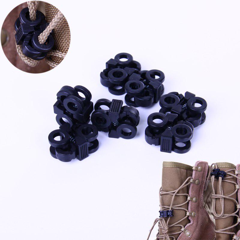 Buy 100 Pcs 4mm Sports Shoelace Shoe Lace Stopper Rope Clamp Buckle ...