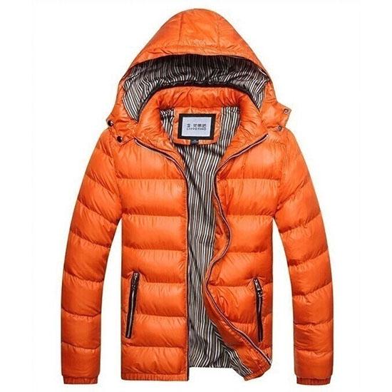 Satın alın Kış Erkek Ceket Sıcak Aşağı Ceket Rahat Erkekler Yastıklı Yakışıklı Kışlık Ceket Artı ...