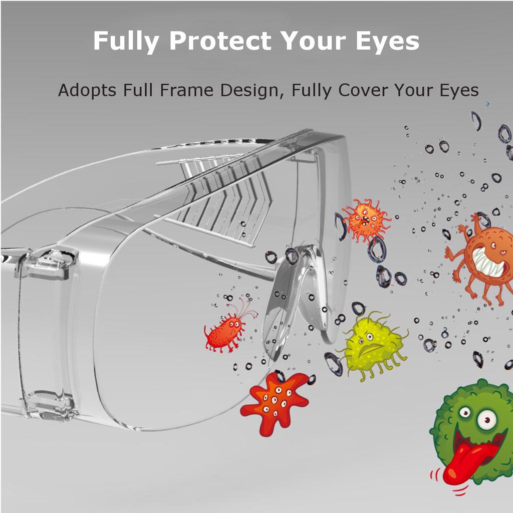 Buy Safety Goggles Transparen Anti-Spatter Dust-Proof Wind Dust Proof ...