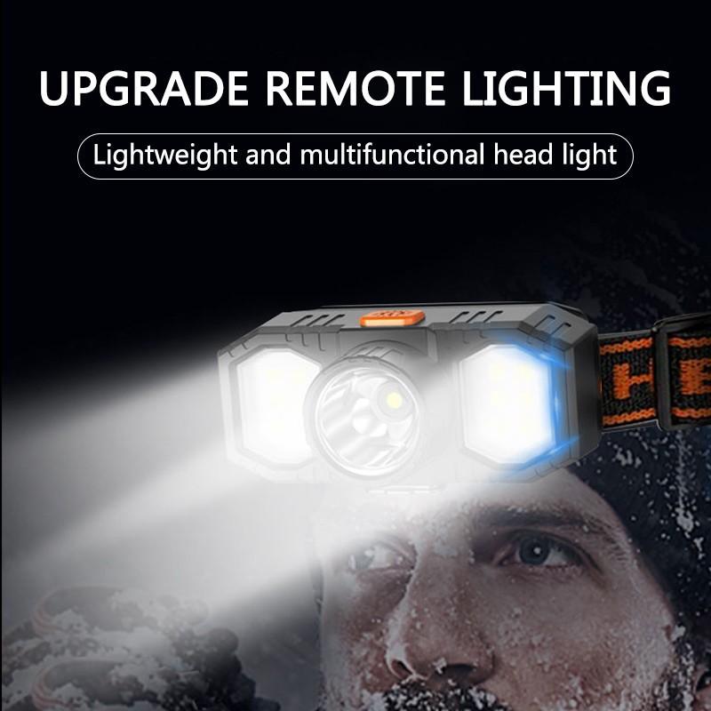 Cheap COB Headlight USB Rechargeable Headlight Built-In 18650 Battery ...
