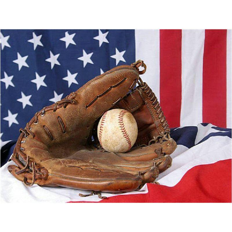 5D DIY Round Diamond Painting " Baseball "Cross Stitch Kits Home ...