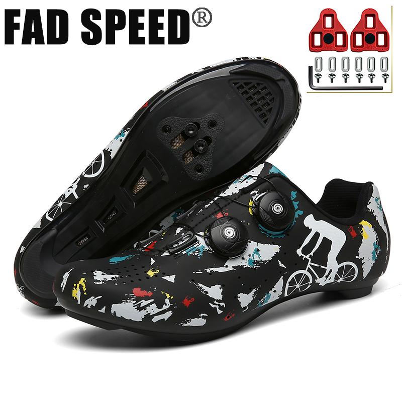 Buy Ultralight Self-Locking Pro Men's Cycling Shoes Racing Road Bike ...