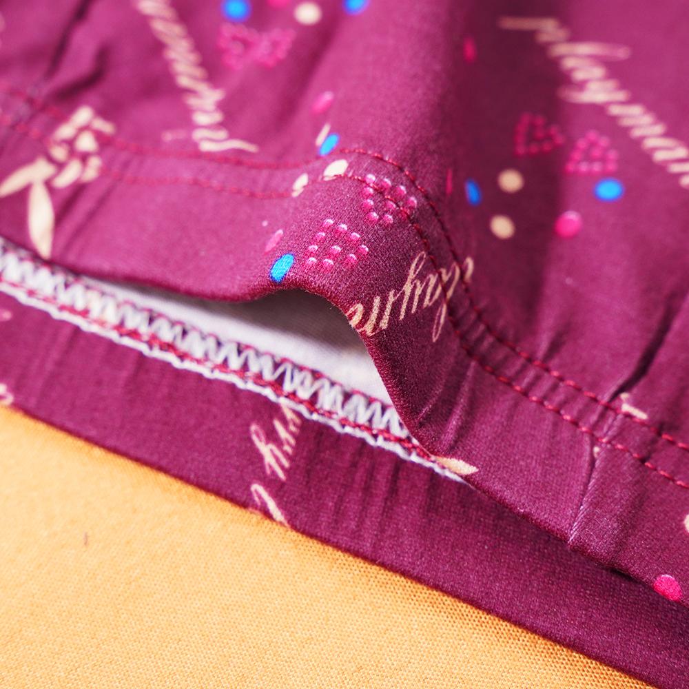 Buy 4 Pcs Men's Cotton Boxers Elastic Breathable Print Pattern Briefs ...