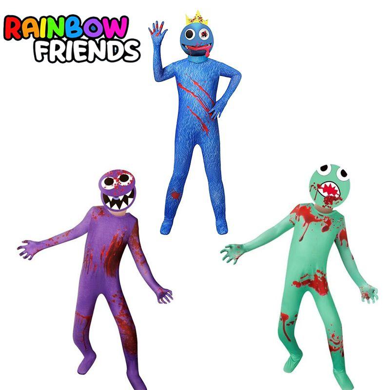 Cheap Roblox Rainbow Friends Cosplay Costume Kids Adult Jumpsuit Mask ...