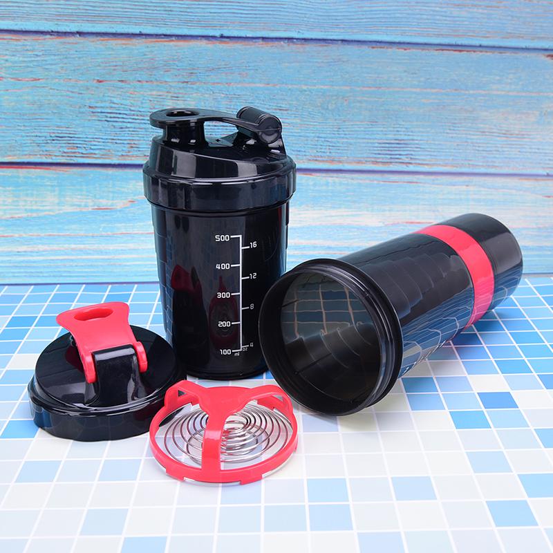 Buy 1Pc Pp5 Food Grade Plastic Mixing Bottle Fitness Protein Shaker ...