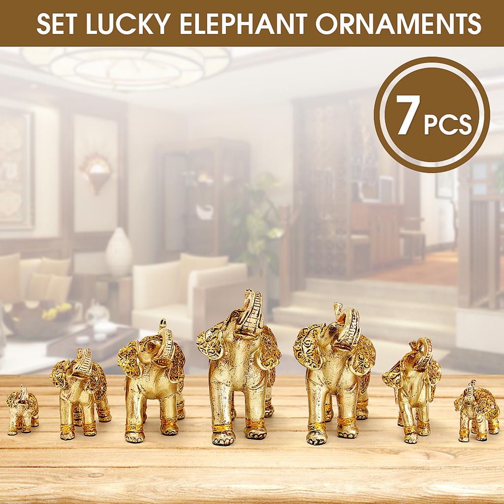 Buy 7PCS Home Decoration Accessories Elephant Shape Unique Household ...