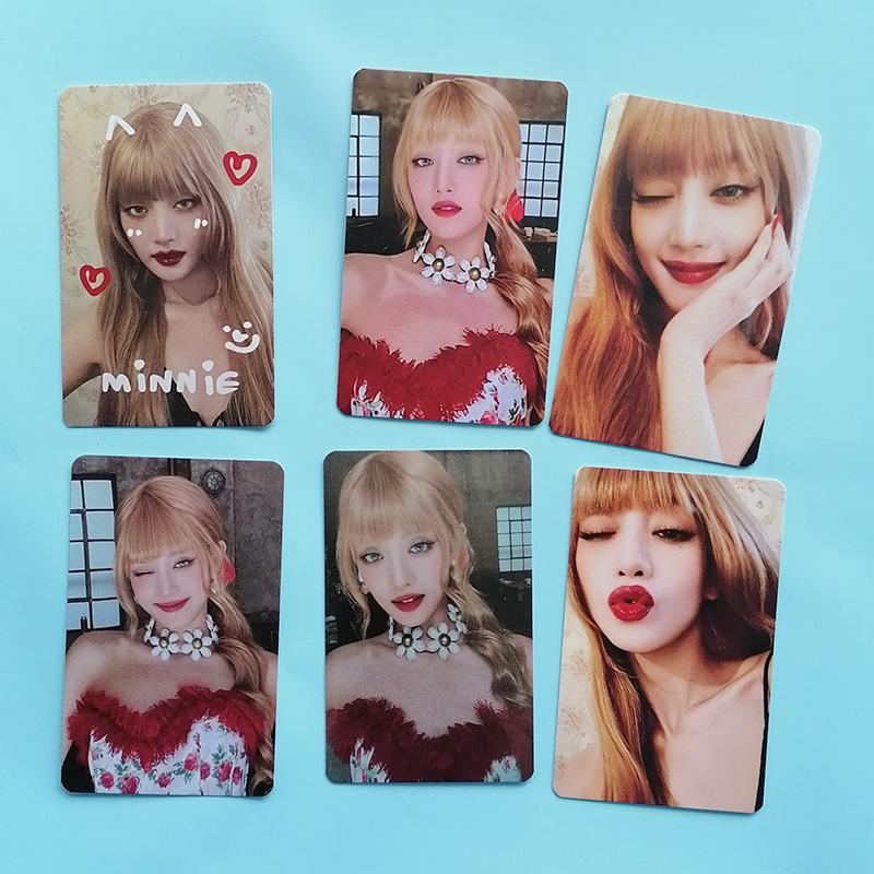 6pcs/набор (G)I-DLE I LOVE Lomo Card YuQi Minnie Shuhua Mi Yeon Jeon So ...