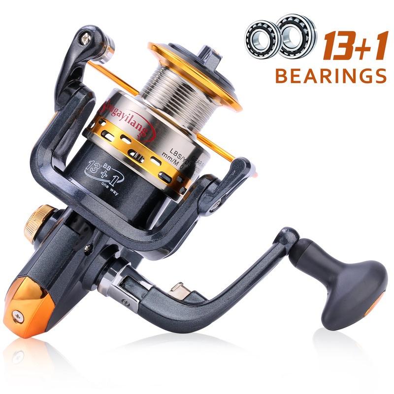 Buy 13+1BB Outdoor Spinning Fishing Reel 5.5:1 Fishing Reels Saltwater ...