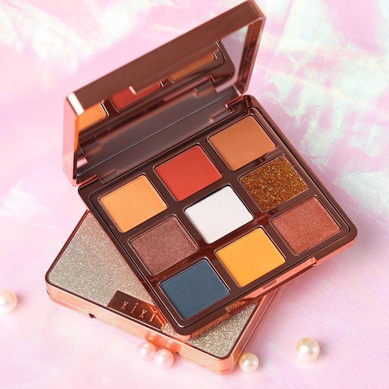 Buy Shiny Nine-Color Eyeshadow Palette Waterproof Not-Dizzy Dyeing ...