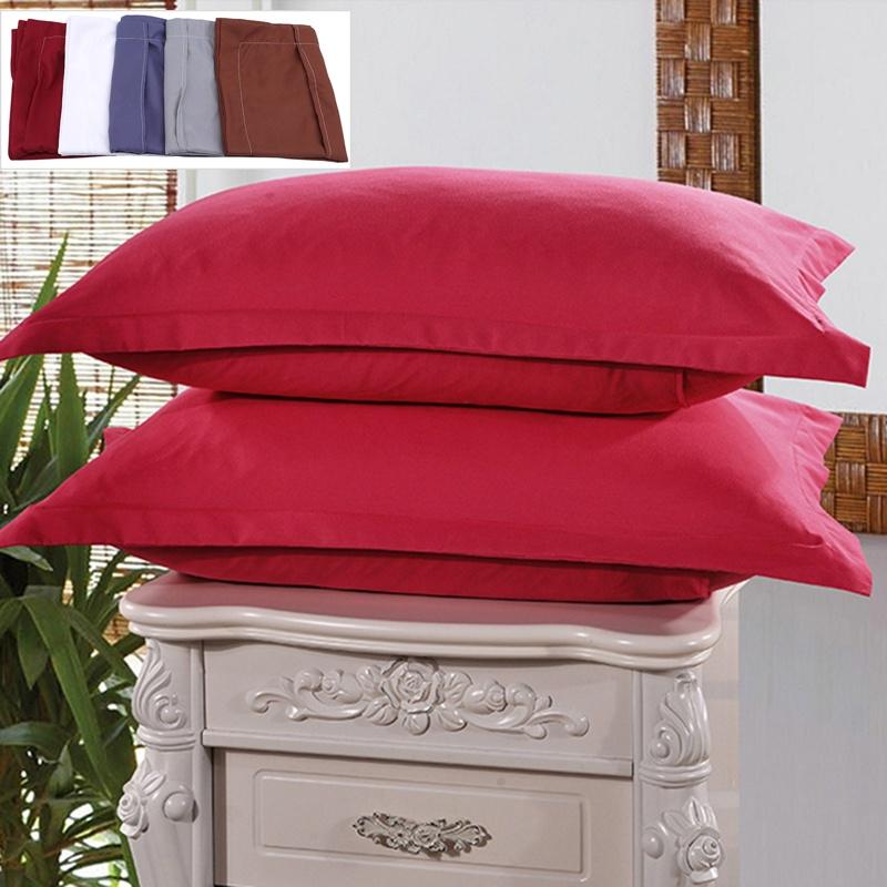 Buy Simple Solid Color Pillowcase Envelope Pillowcase Bedroom Supplies ...