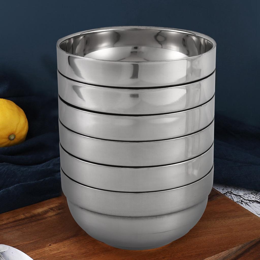Buy 13Oz Stainless Steel Bowls Double-Walled Insulated Snack Ice Cream ...