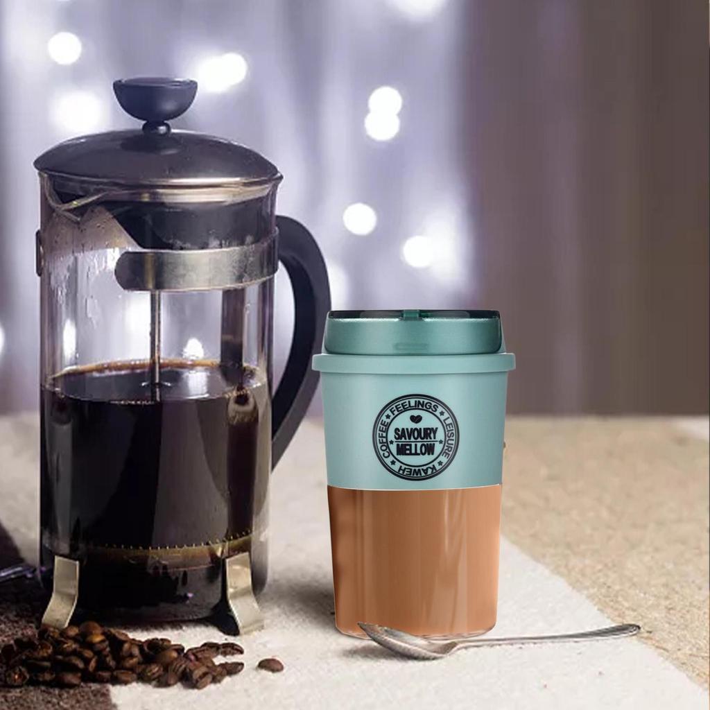 Buy Tritan Coffee Cup Portable Large-Caliber Milk for Outdoor Use Safe ...
