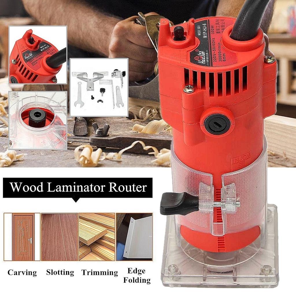 450W Multi-function Trimming Machine Woodworking Cutting Machine Kit ...
