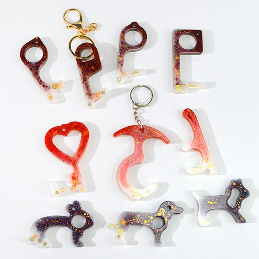 Buy Craft Pendant Resin Mould Casting Mold DIY Key Ring Decorative ...
