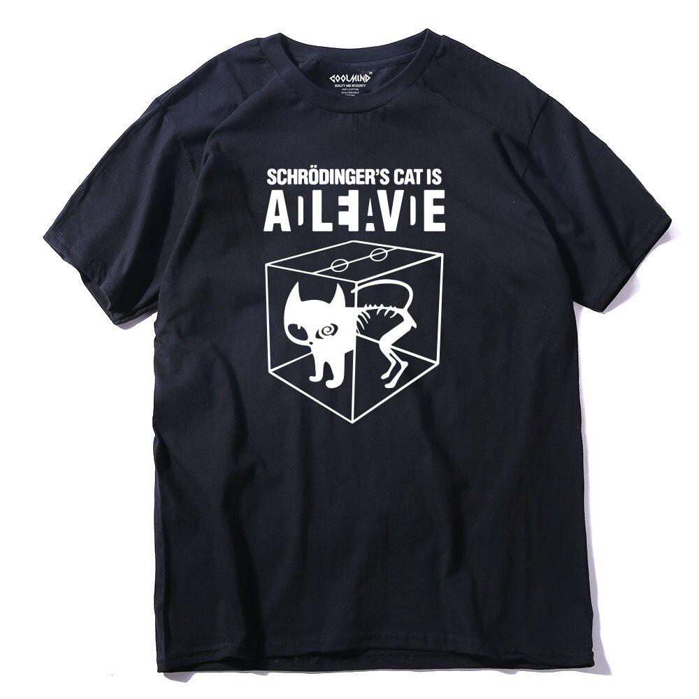 Buy Cotton Short Sleeve Cat Print Casual Summer Loose Men O-neck T ...