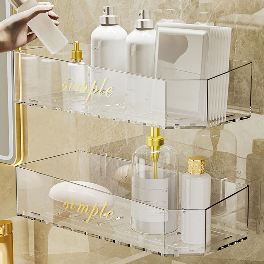 Buy Wall Mounted Bathroom Storage Shelf Multifunction Organizer ...