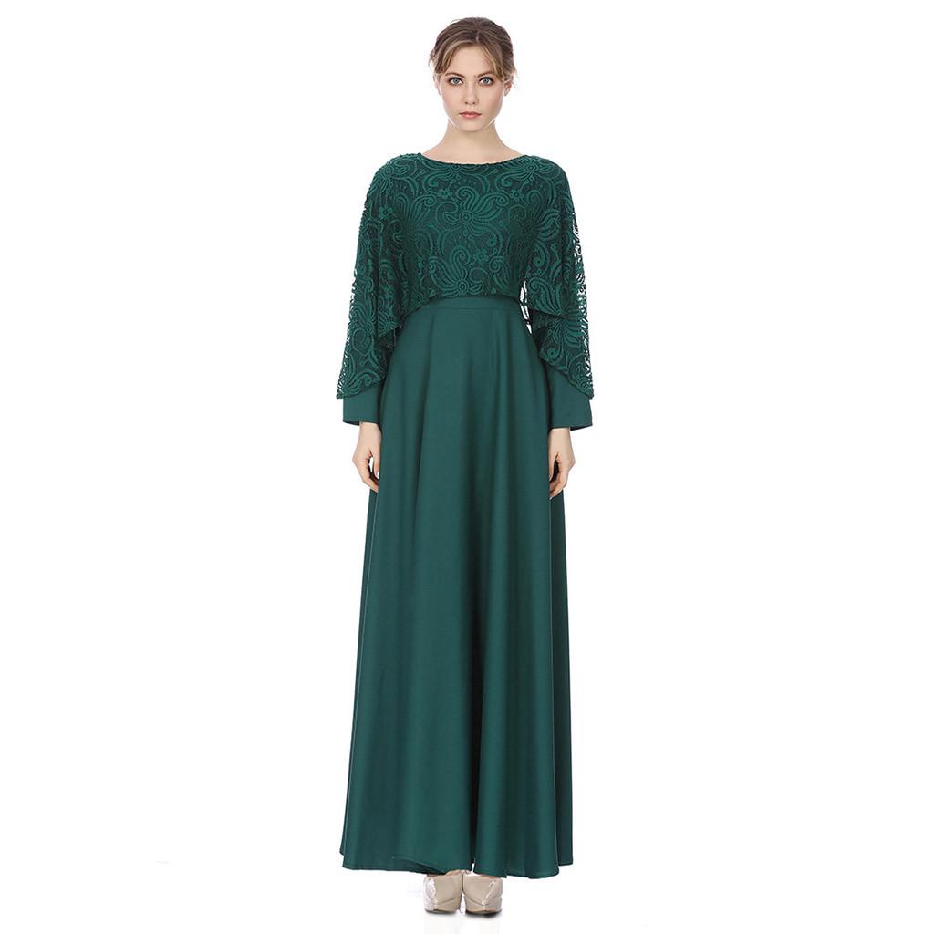 Buy Muslim Ladies National Wind Robes Long Dress Clothing at affordable ...