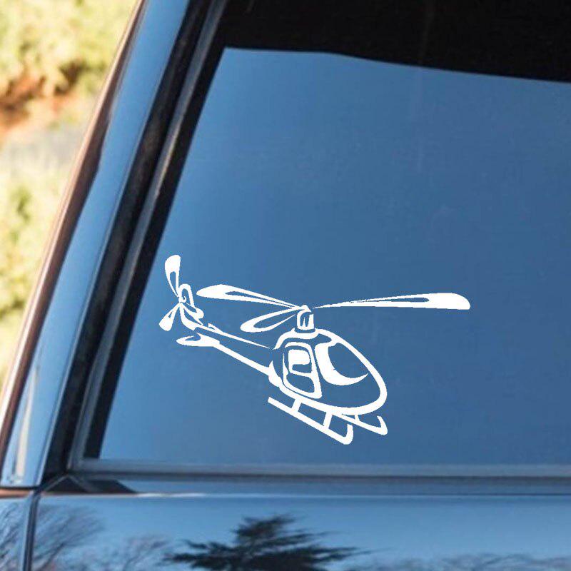 Buy 17cm*11cm Cartoon Small Lifelike Helicopter Car Sticker Vinyl ...