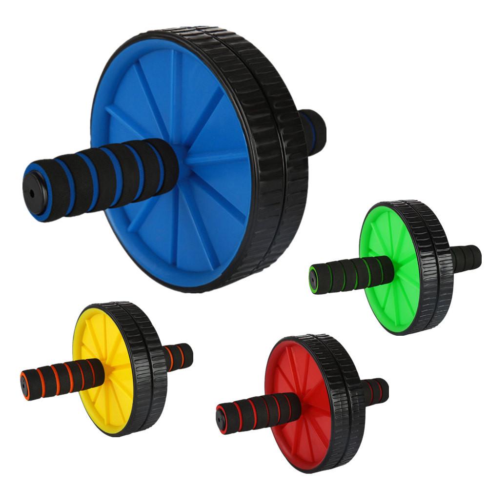 Buy Muscle Gym Fitness Double-wheeled Updated Abdominal Wheel Roller ...