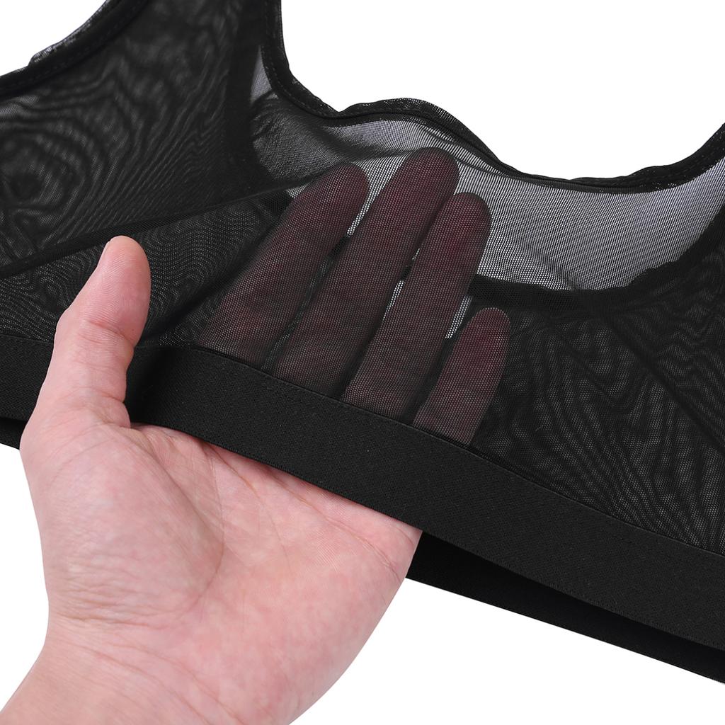 Cheap Women's Sexy Lingerie Deep U Neck Sheer Mesh Vest Tank Crop Tops ...