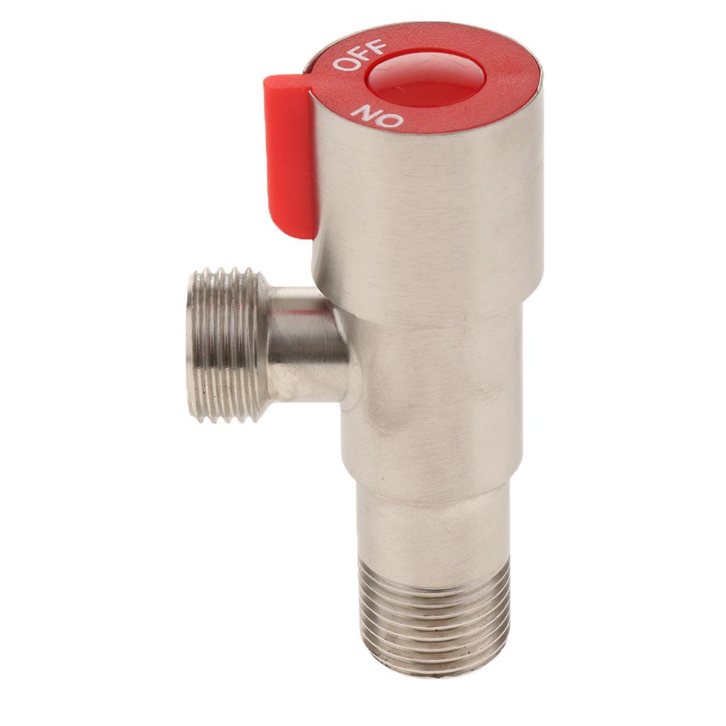 Buy 201 Red Wheel Stainless Steel and Cold Water Angle Valve Tube at ...