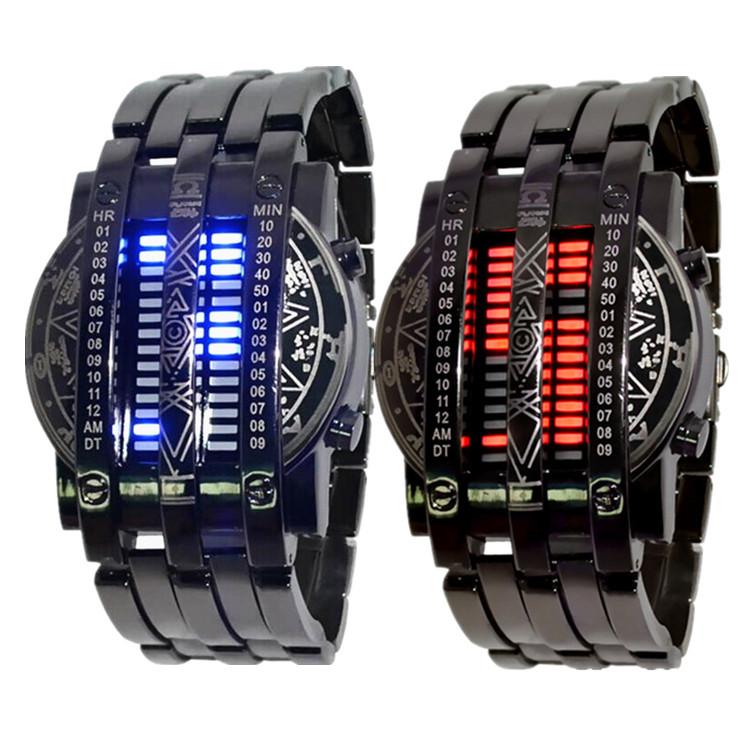 Buy Binary Luminous LED Electronic Display Men Sport Watches Waterproof ...