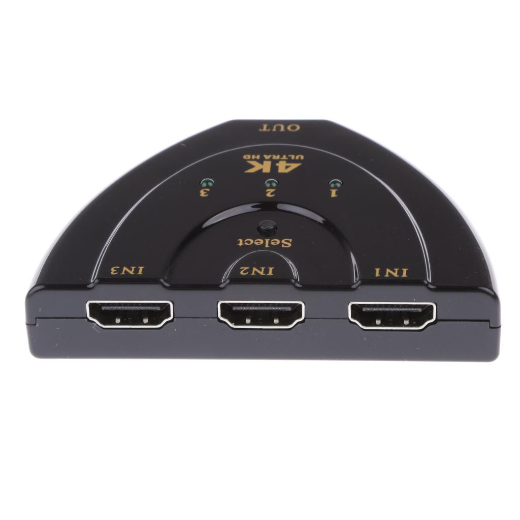 Buy HDMI Switch Splitter 3 In 1 Out 3Port Cable Supports 4K X 2K For ...