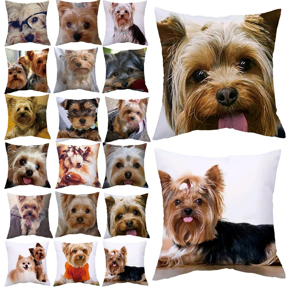 Buy 18" Dogs Throw Pillow Case Polyester Home Decor Sofa Car Waist ...
