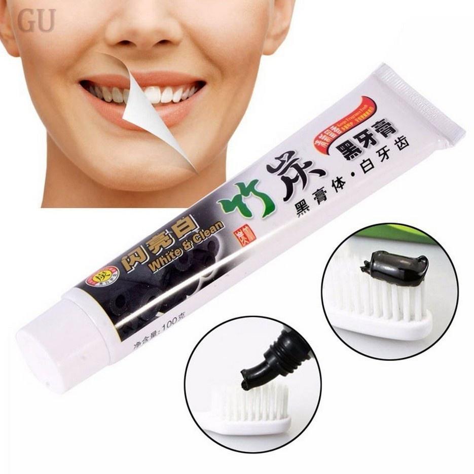 Buy Effective Activated Charcoal Teeth Whitening Natural Black Mint ...
