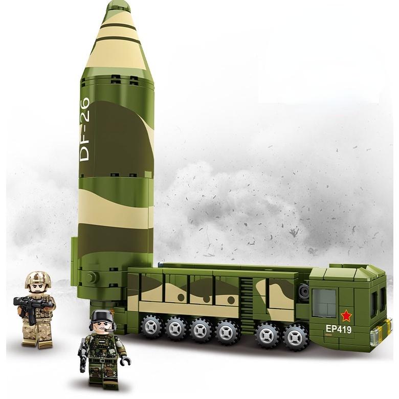 Buy 300PCS Military DF26 Ballistic Missile Truck Building Block Brick Figures Educational Toy ...