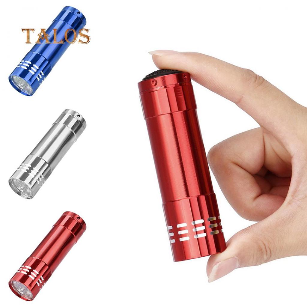 Buy Portable Mini Aluminum Multifunction 9LED Flashlight Torch Light ...