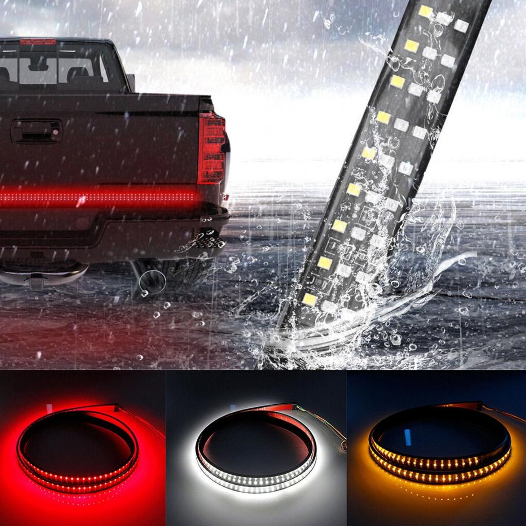 Mayitr 60" Reverse Brake Signal 3 Row Led Strip Tailgate Light Bar For ...