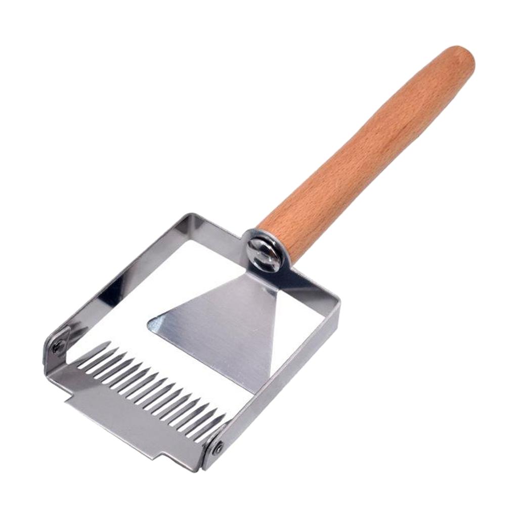 Buy 25X7.5cm Honey Uncapping Fork Scraper with Wooden Handle Beekeeping ...