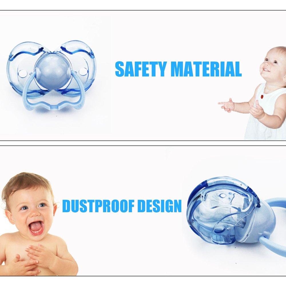 Buy Food Grade Silicone Baby Pacifier Infant Toddler Soother Nipple ...