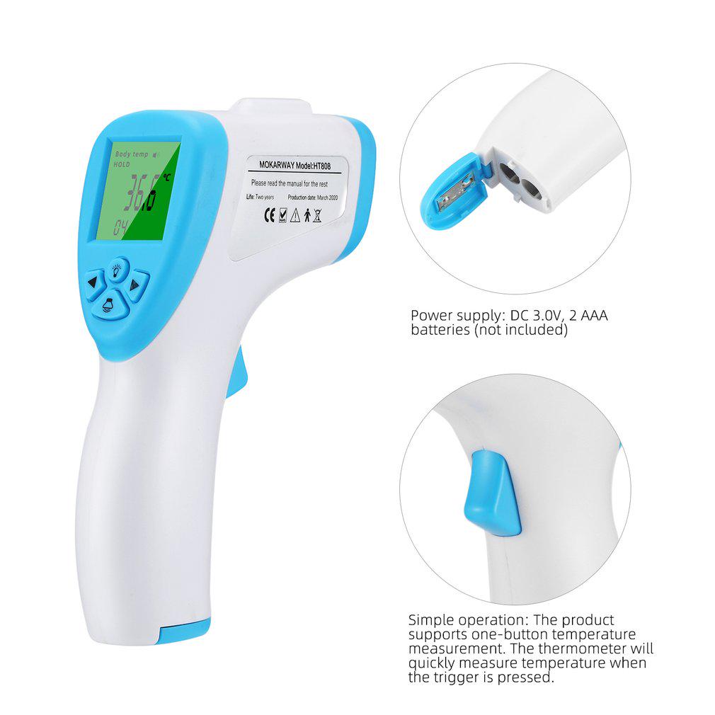 Buy KIT HT808 Home Infrared Human Thermometer Portable Human Body ...