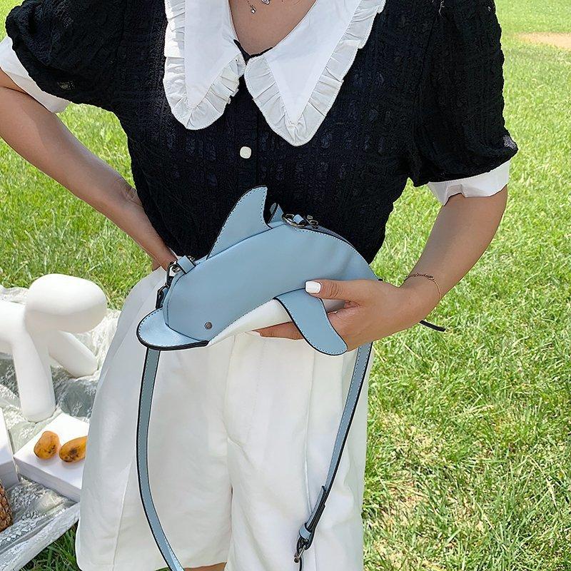 Buy Creative Small Bag Female Bag Cute Dolphin Shape Shoulder Bag ...